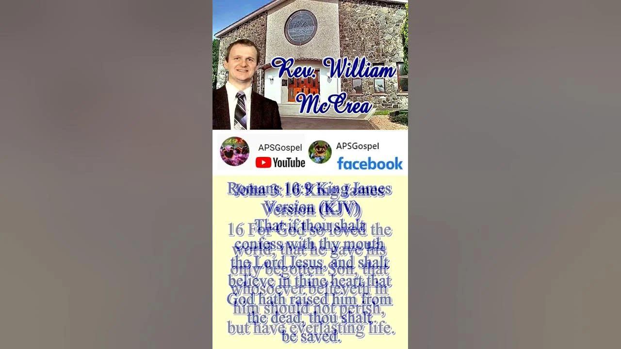 Rev. William McCrea Preaching in Hillsborough Free Presbyterian Church ...