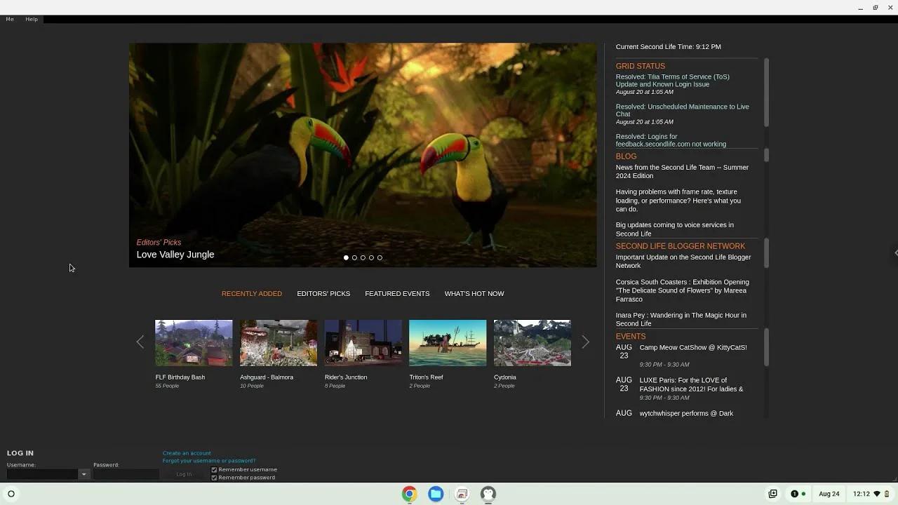 How to install the Alchemy Viewer (Second Life) on a Chromebook