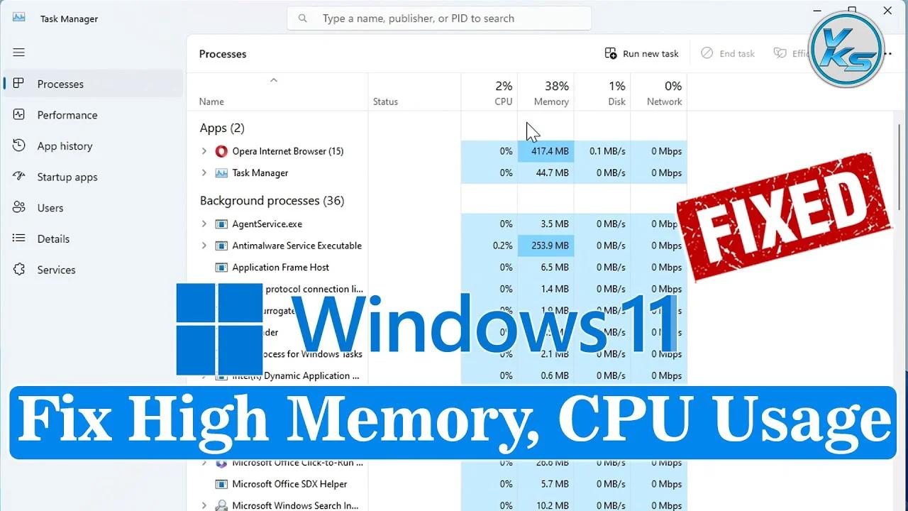 How To Fix Windows 11 High Memory Usage | How To Fix 100% CPU Usage Windows 11 | High Ram Usage