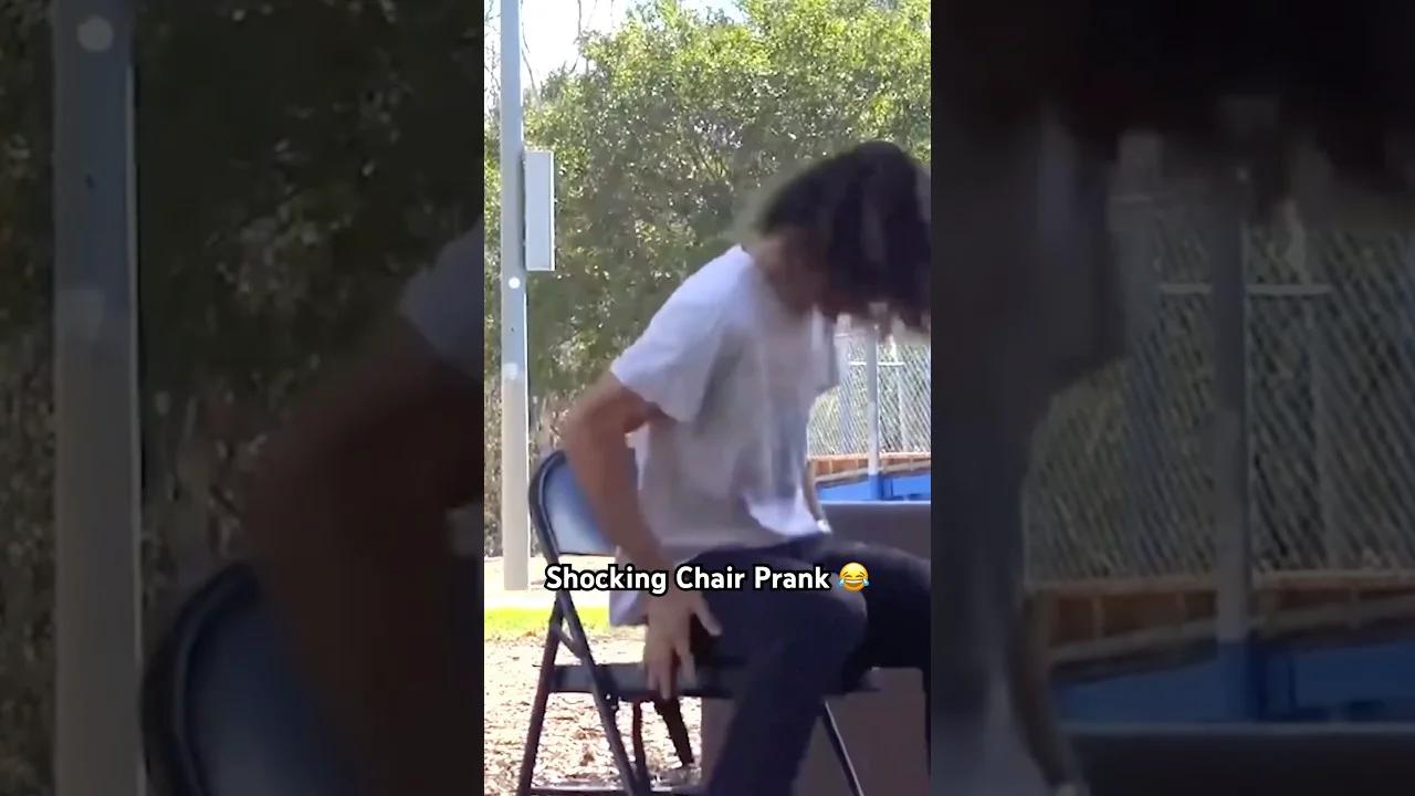 Shocking Chair Prank 😂 #Pranks #JoeySalads #ViralVideos