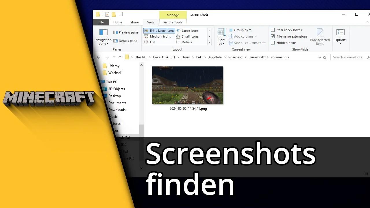 Minecraft Screenshot Folder | Minecraft Screenshots finden Tutorial