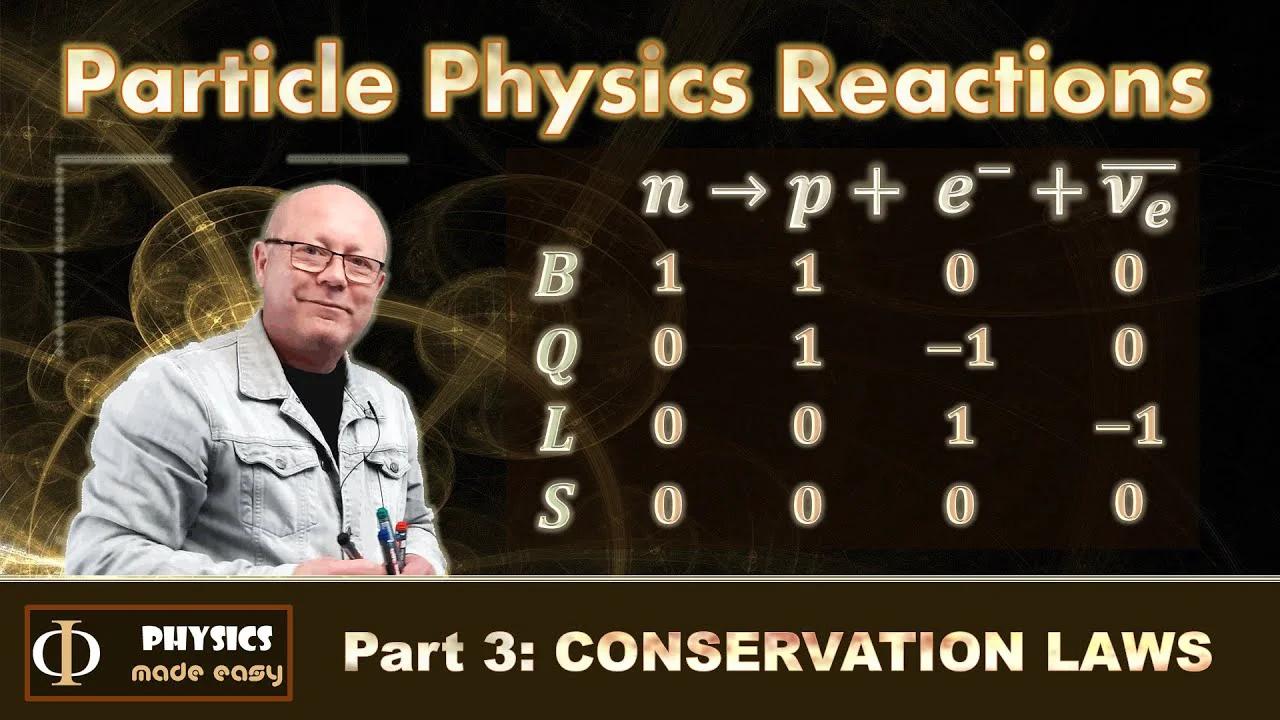 Conservation Laws - Particle Physics Reactions Part 3/3 (High School ...
