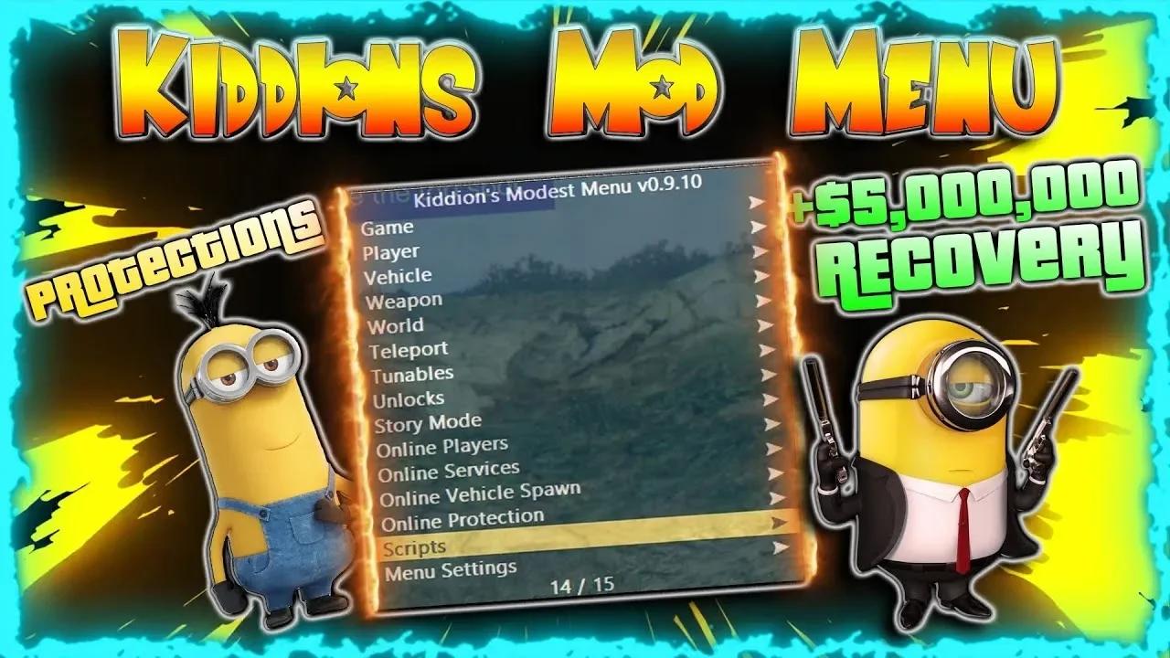 Kiddions Modest Menu 1.0.0 Latest Updated for | GTA Online 1.68