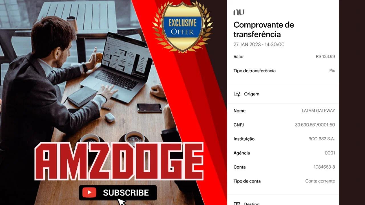 🔥 ATUALIZOU - PAGOU NO PIX - NOVA PLATAFORMA PARA GANHAR USDT 2023 - AmzDoge