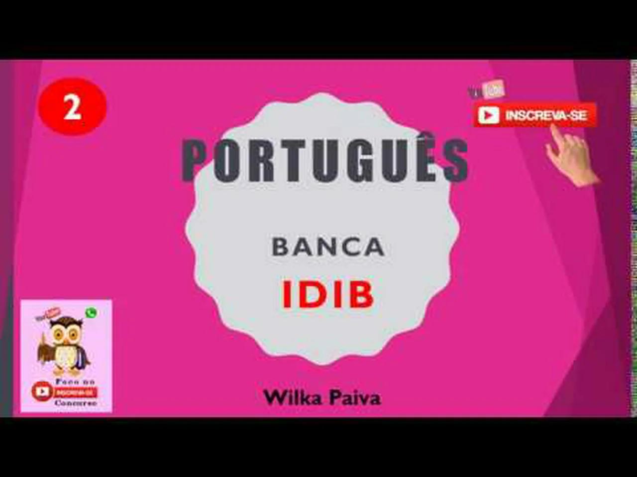 Questões de Português da banca IDIB #2