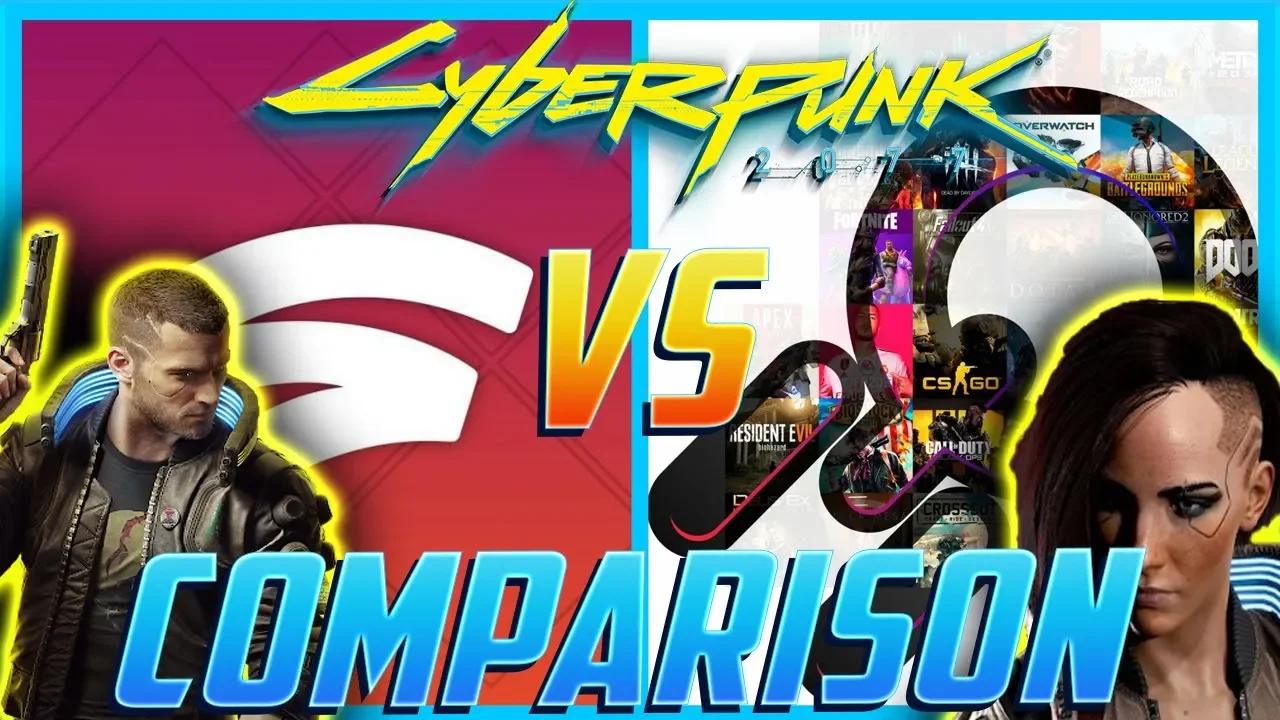 Cyberpunk 2077 Browser Comparison - Boosteroid vs Google Stadia