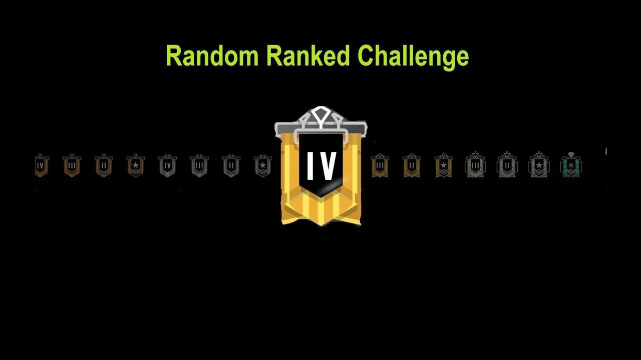Rainbow 6 Seige ranked challenge