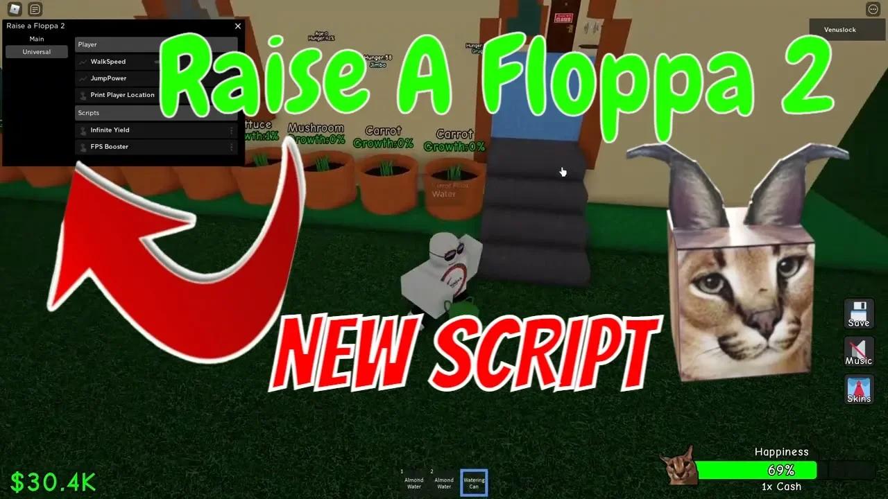 Raise A Floppa 2 Script Hack GUI - New Auto Farm Features
