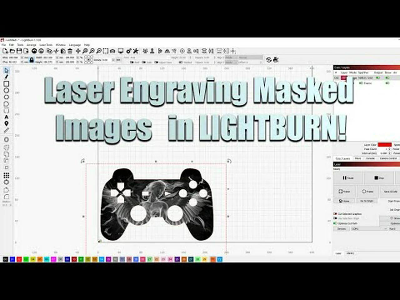 how to mask an image in lightburn - for laser engraving!