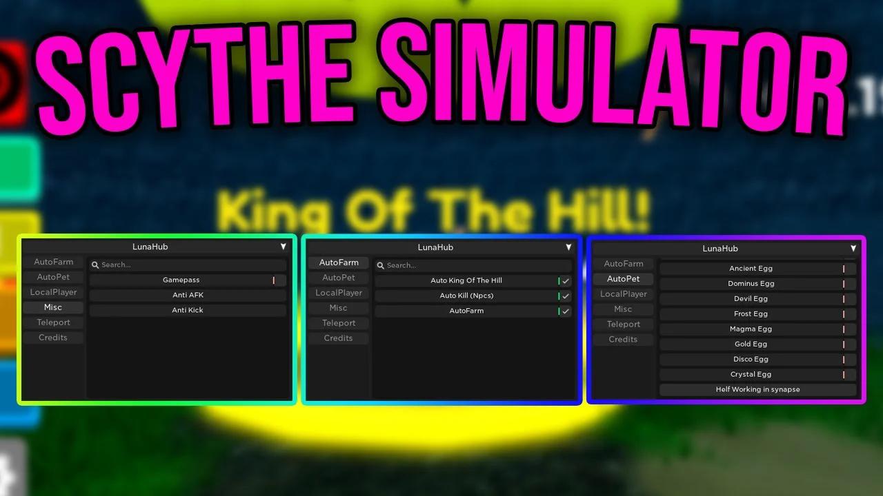 SCYTHE SIMULATOR HACK | MAX STATS OP SCRIPT | WORKING