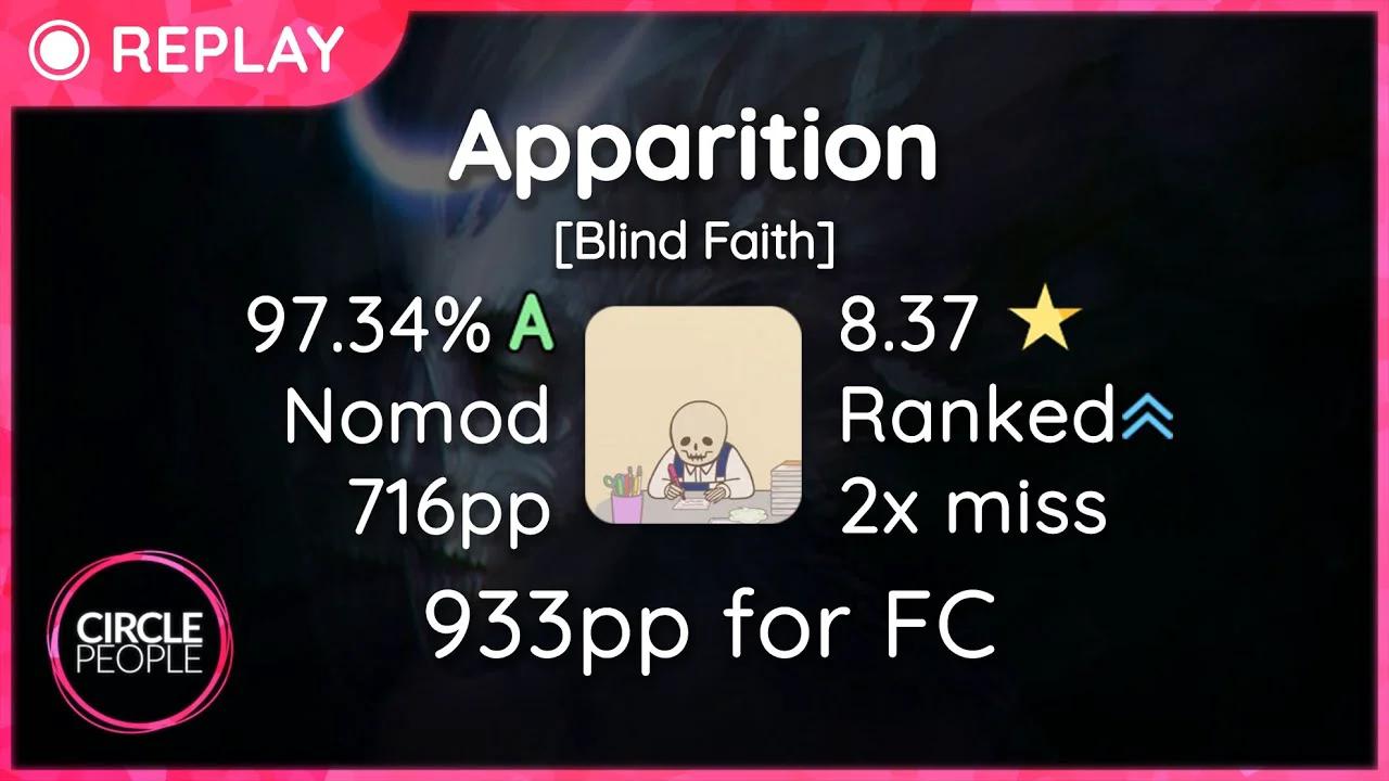 osu! | RyuK | Spawn Of Possession - Apparition [Blind Faith] 97.34% #1 ...