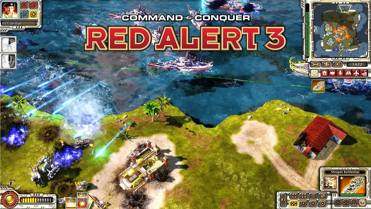 Command and Conquer Red Alert 3 Corona Rising Sun Gameplay in 3v3 with ...