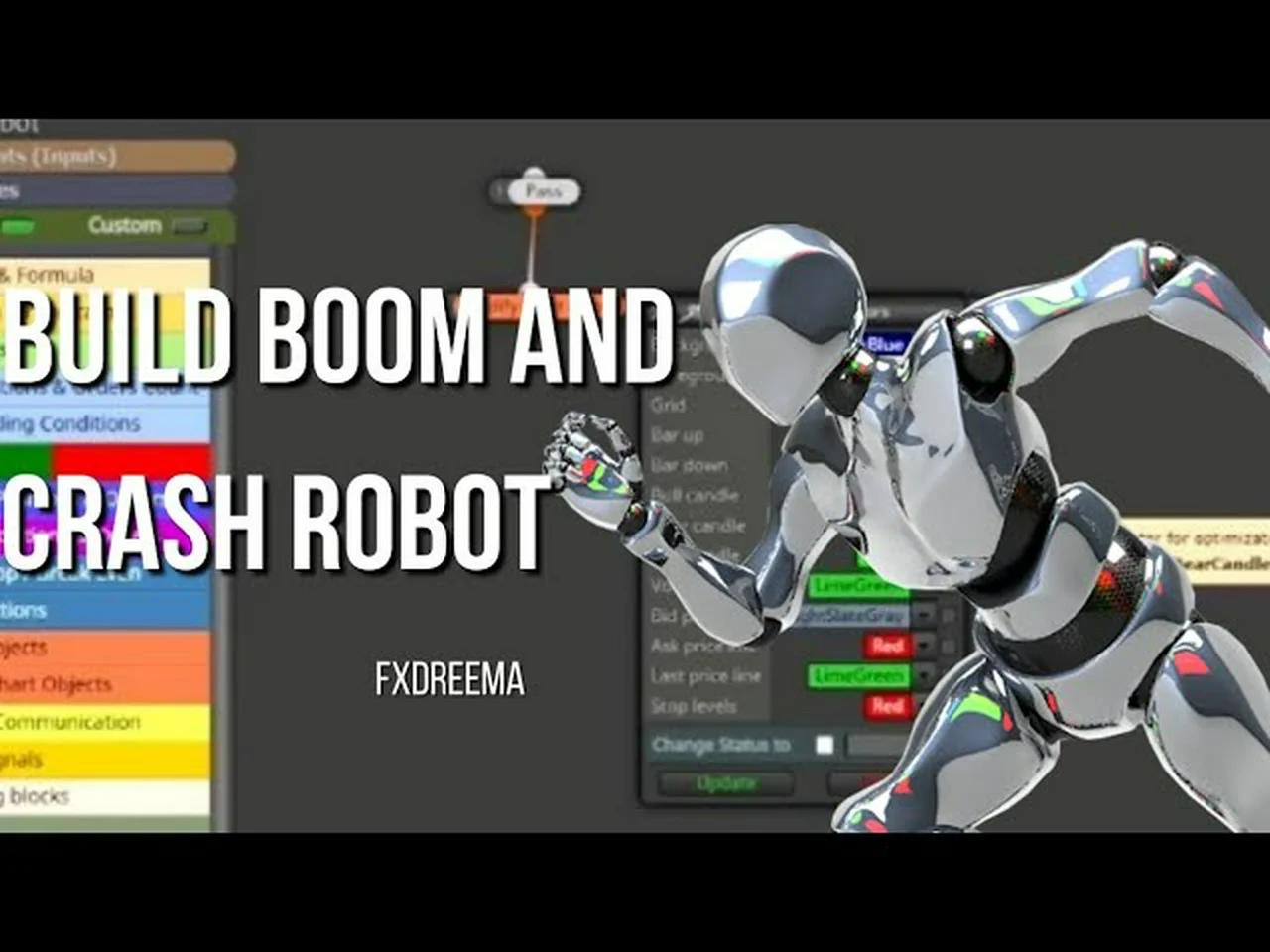 BUILD YOUR OWN ROBOT USING FXDREEMA |BOOM AND CRASH STRATEGY