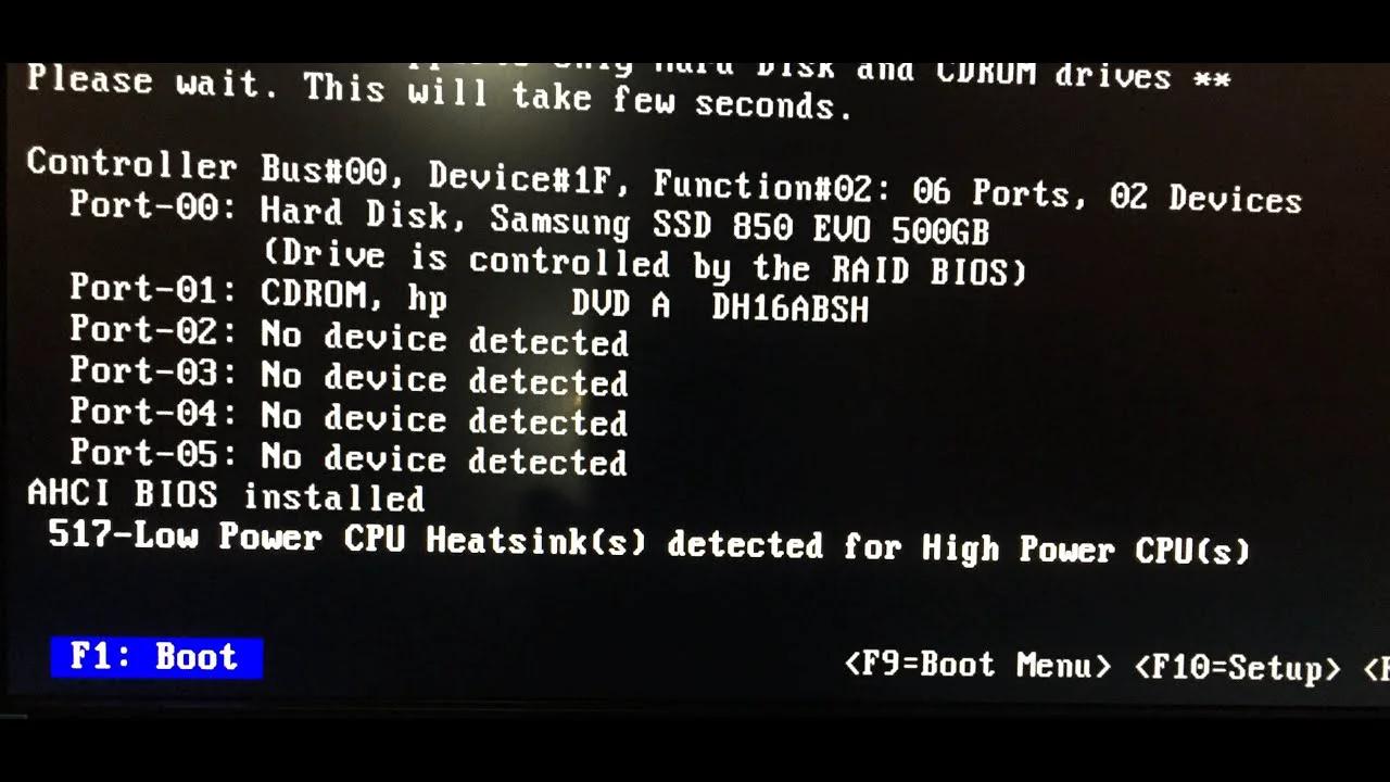 517 Low Power CPU Heatsinks detected what does it mean and How to fix it.