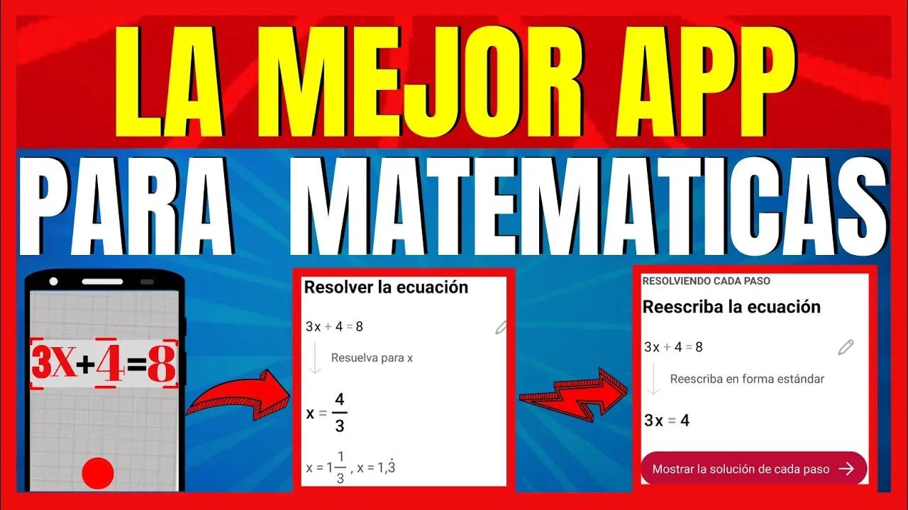 😱la MEJOR APLICACION para RESOLVER Problemas MATEMATICOS 2021 [APP de ...