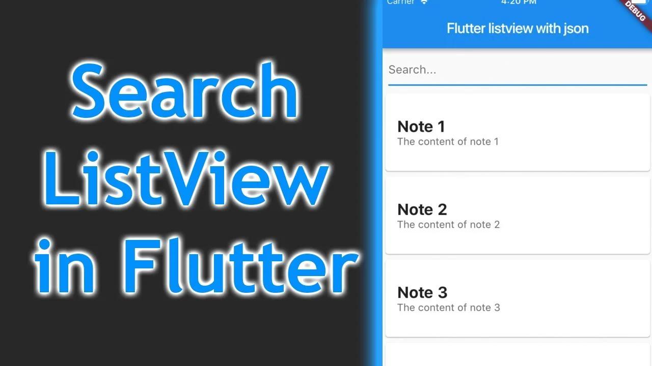 Searching A Listview With Json Data In Flutter Programming Addict