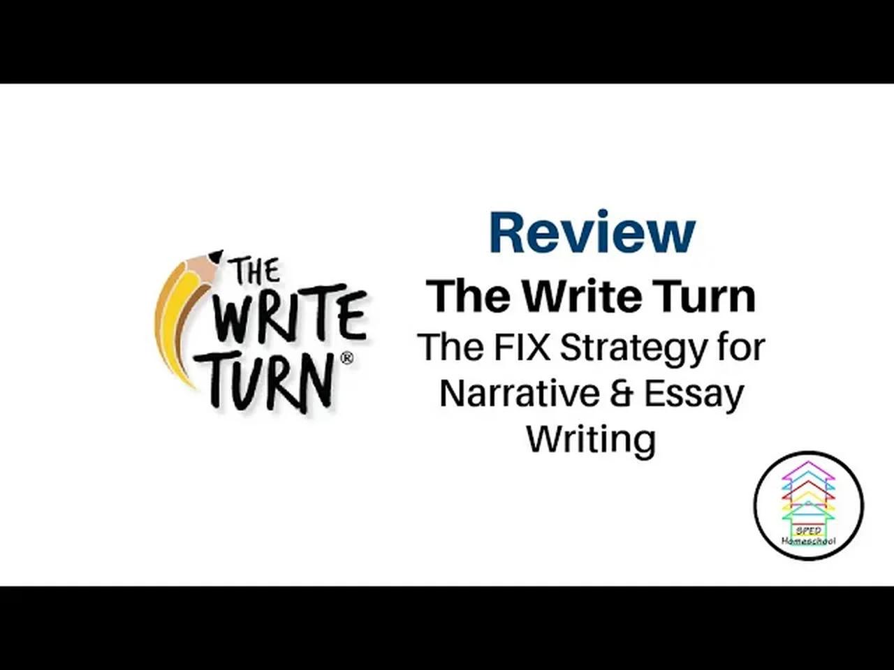 Review The Write Turn FIX Strategy Interactive Curriculum