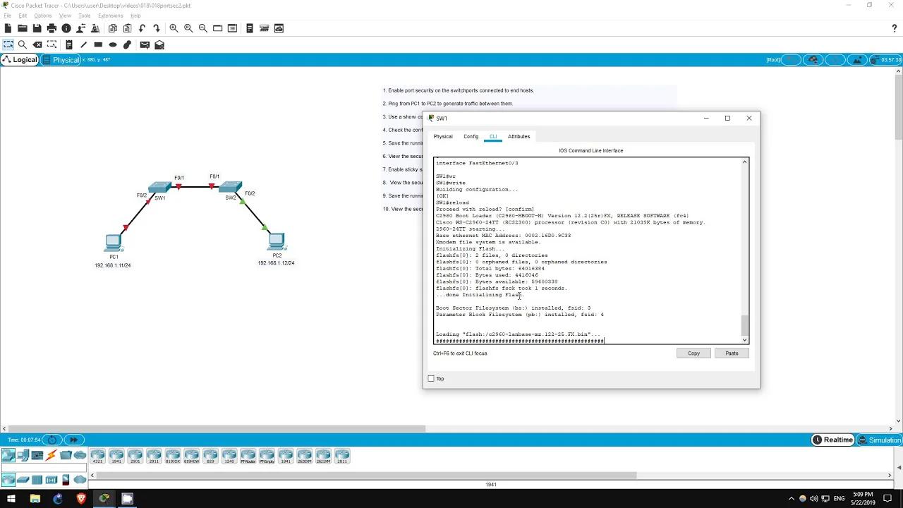 FREE CCNA Lab 018: Port Security (Part 2) - ICND1
