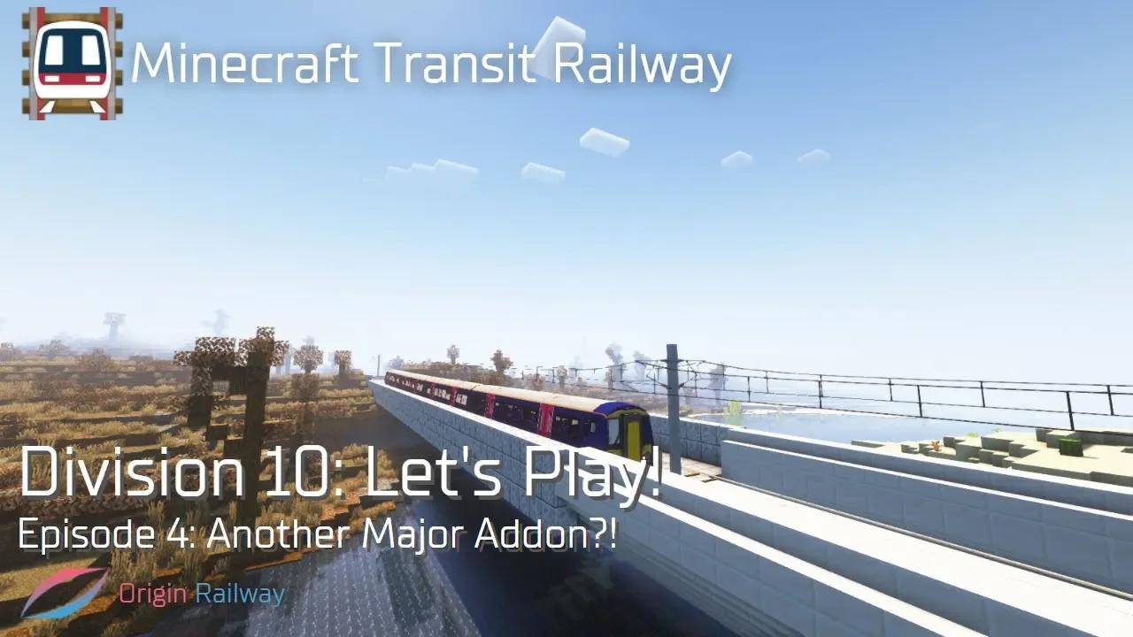 Minecraft Transit Railway Let's Play - Another MAJOR ADDON!