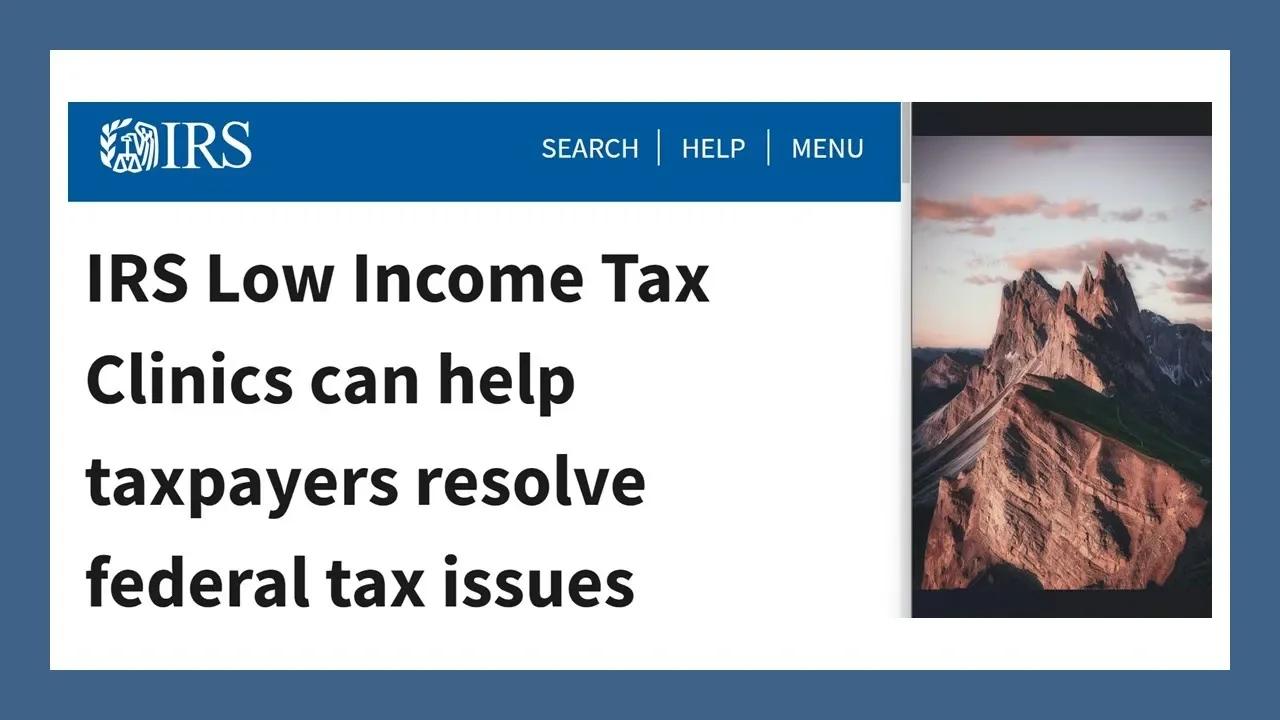 IRS Tax Tip-IRS Low Income Tax Clinics can help taxpayers resolve ...