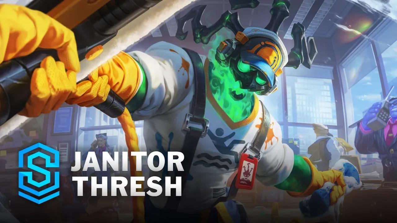 Janitor Thresh Skin Spotlight - League of Legends