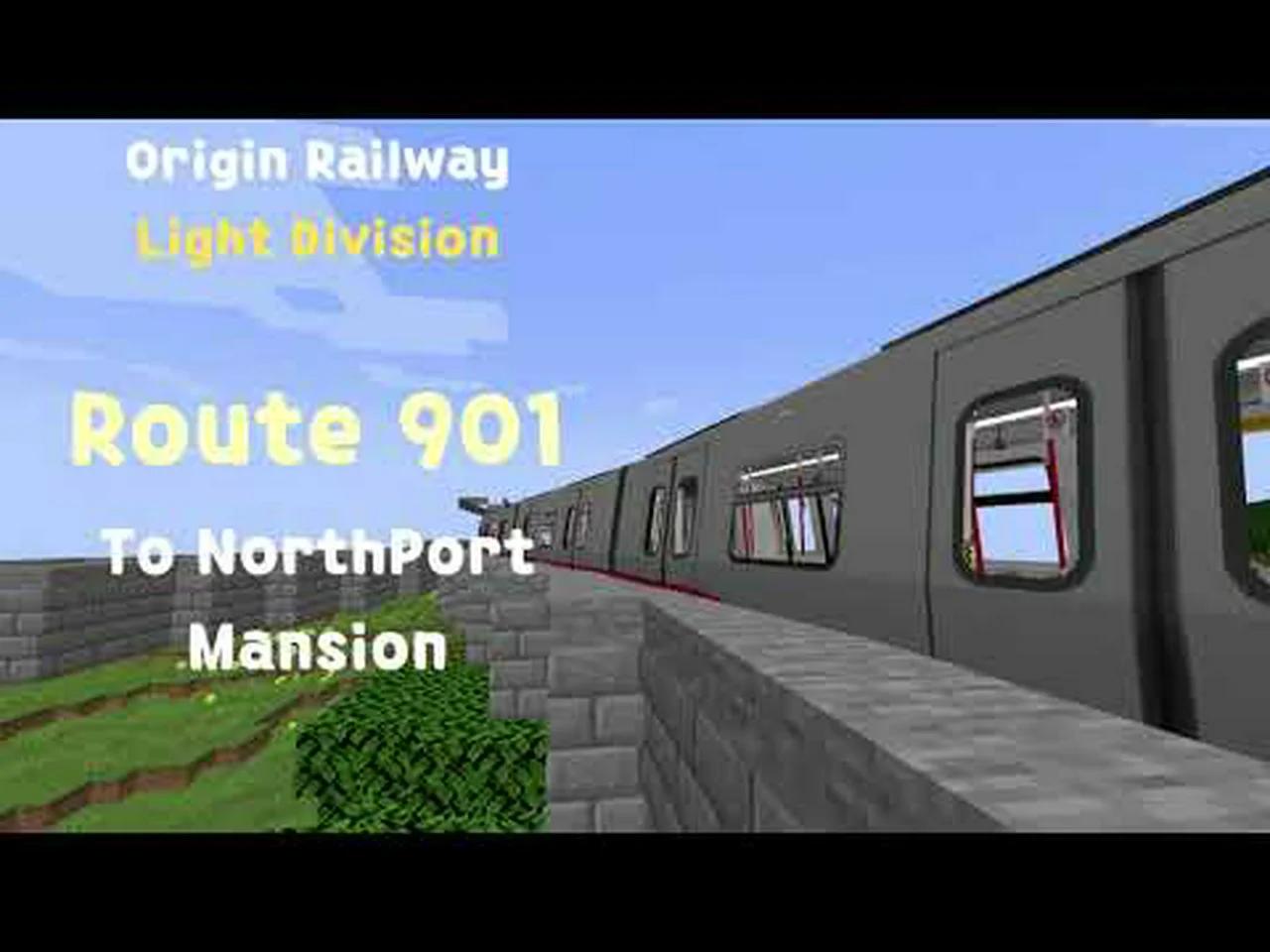 Minecraft Transit Railway - LRT Route 901 to North Port Mansion ...