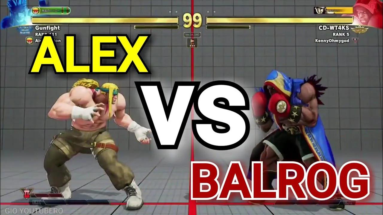 SF5 Alex vs balrog Street Fighter 5 RANKING ONLINE #sfv #StreetFighter #sf5