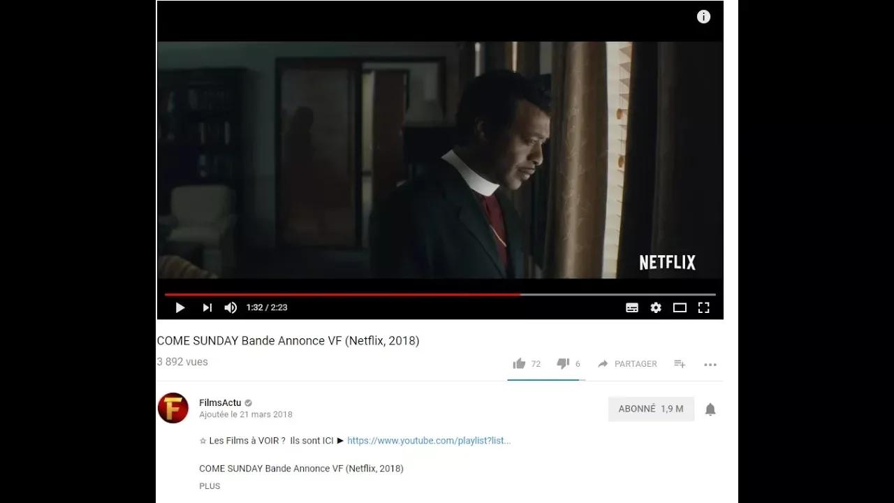 COME SUNDAY - NETFLIX - FAUSSE DOCTRINE