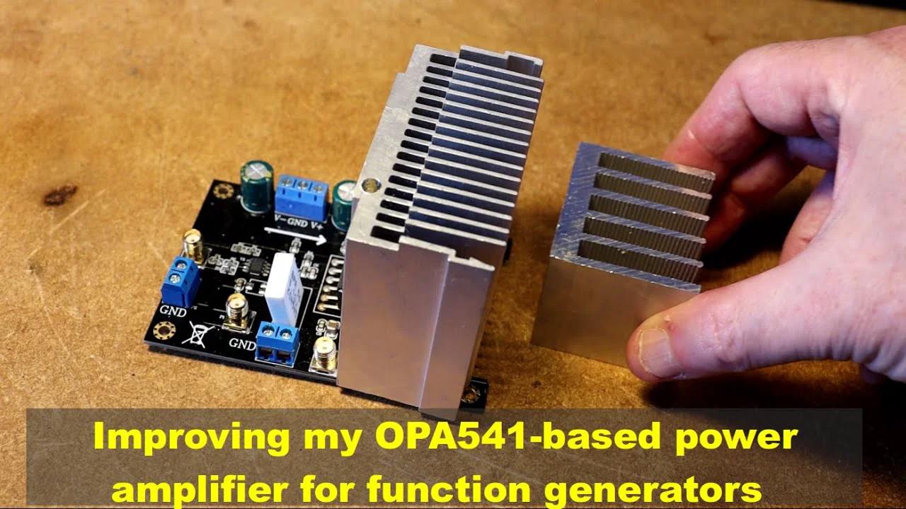 #103: Some changes to my OPA541-based power amplifier for function ...