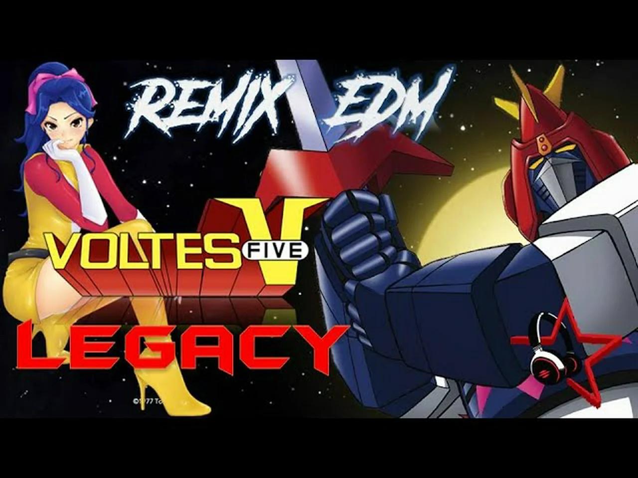 Voltes V/Voltus 5 Legacy Remix EDM HD 1080p Roly DJ Retro