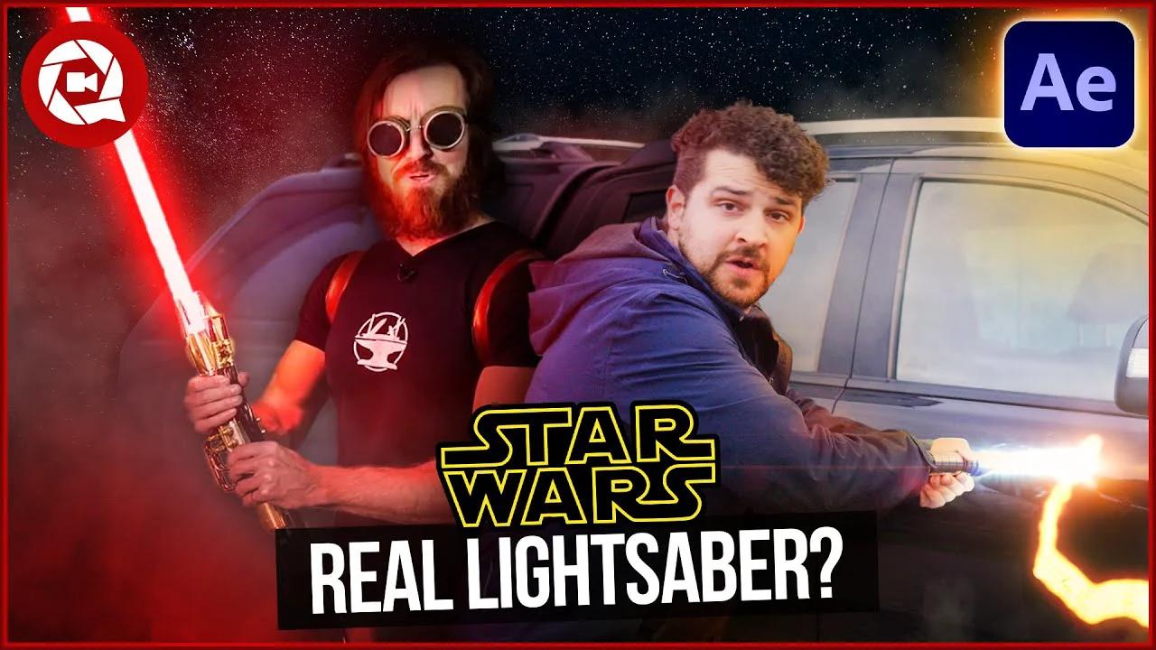FAKE Lightsaber CUTS EVERYTHING Like The Hacksmith (After Effects)