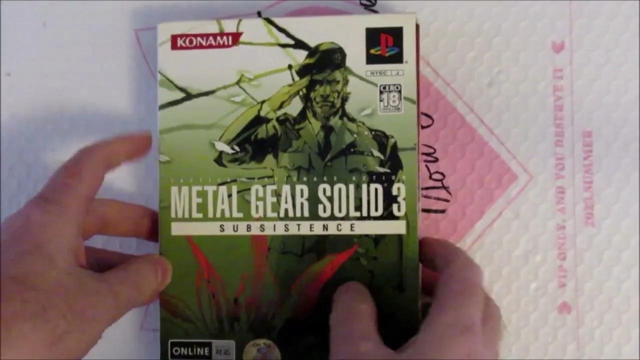 MGS collection vol 2 Playstation 2 edition 2023 presentation