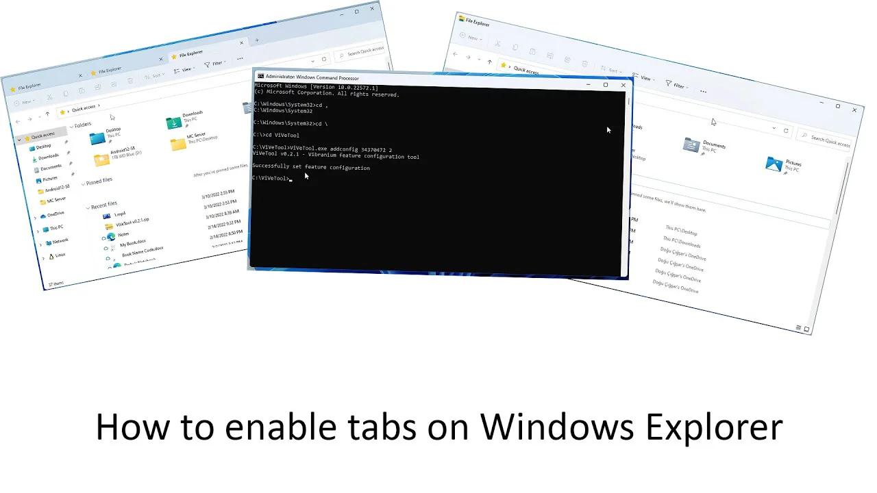 How to Enable Tabs on Windows File Explorer