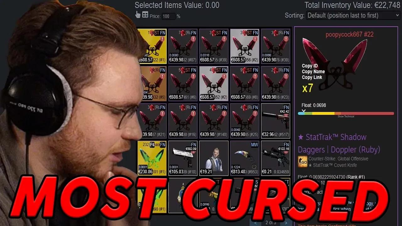 ohnePixel reacts to The MOST CURSED CSGO Inventory