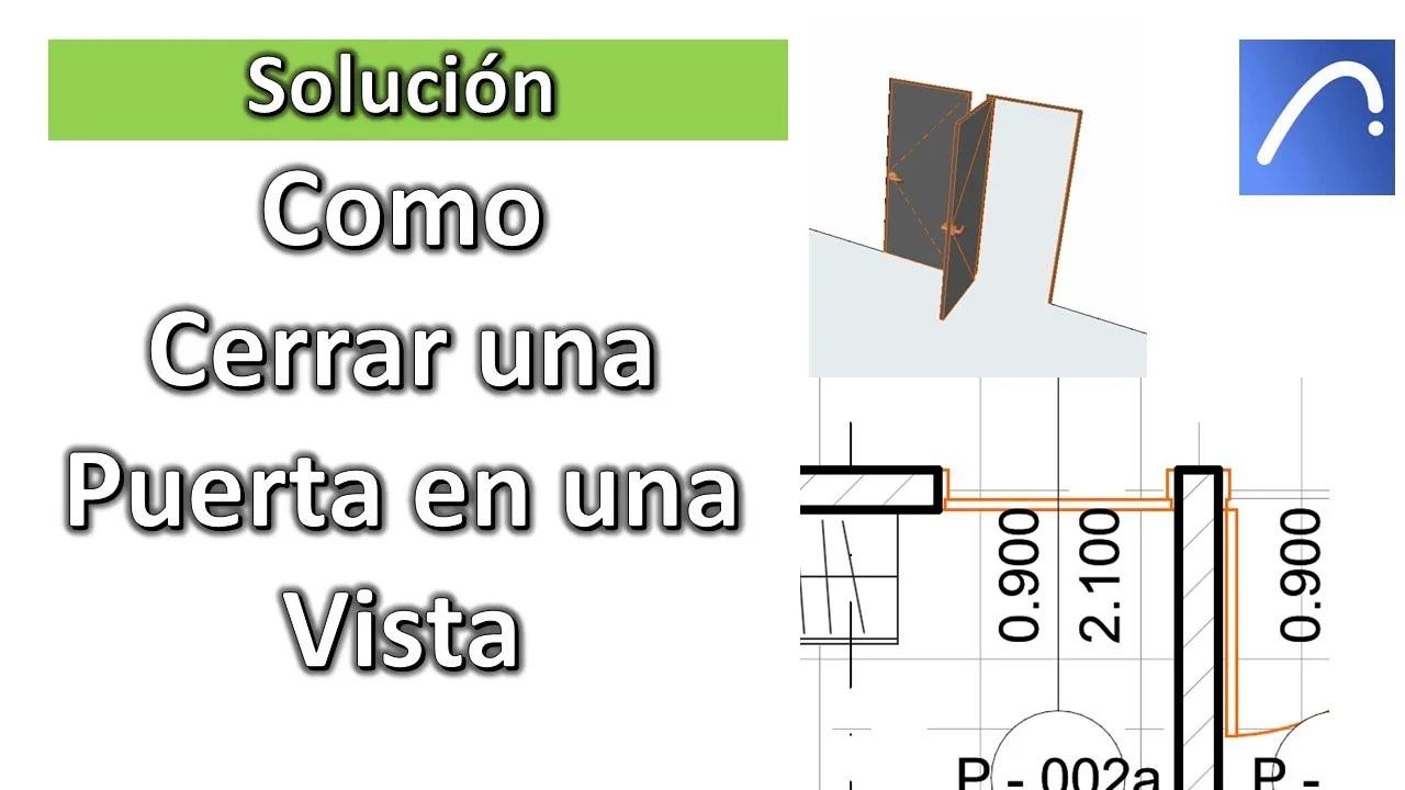 #archicad Como cerrar una puerta en una vista