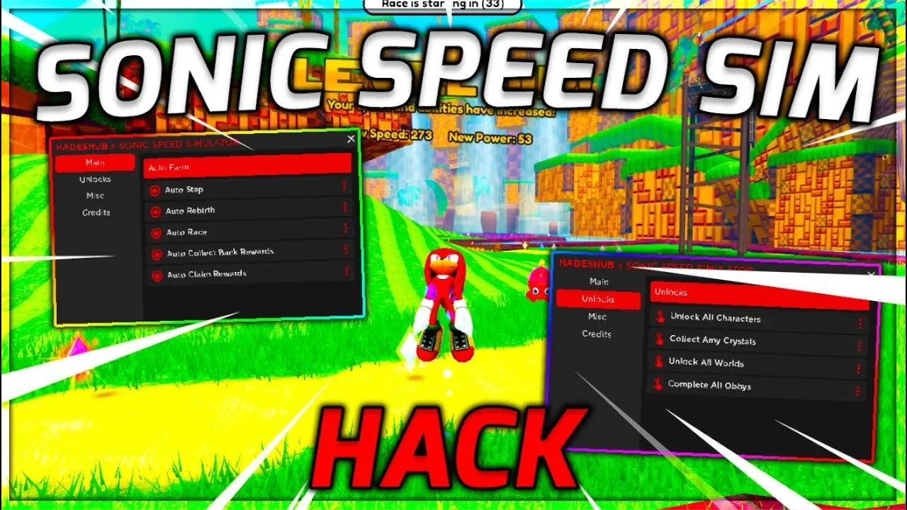 ROBLOX Sonic Speed Simulator BEST Hack Script : Unlimited Stats, Unlock ...