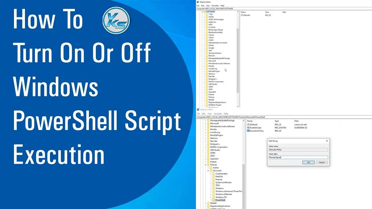 How To Turn On Or Off Windows Powershell Script Execution 2021