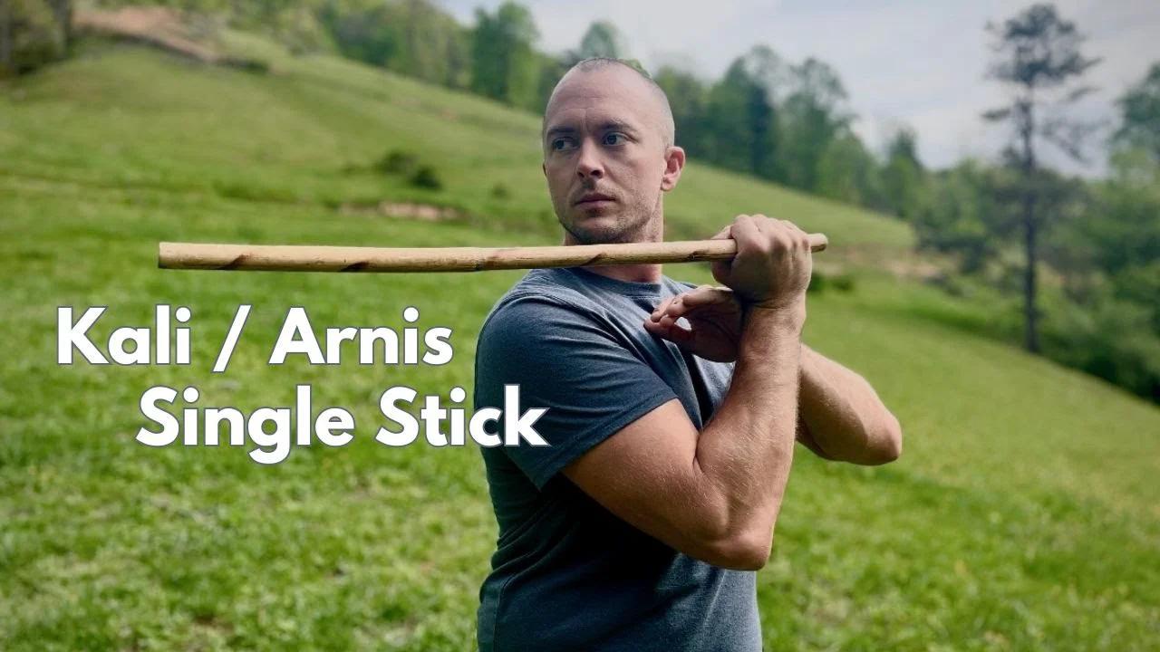 Kali Arnis Single Stick Drill | Filipino Martial Arts Stick Fighting