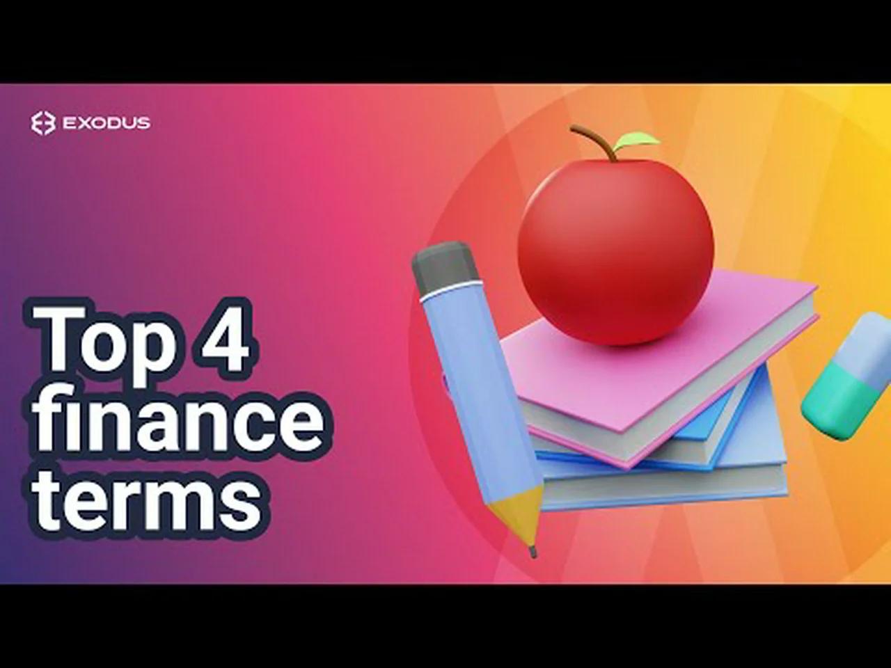 Top 4 finance terms you need to know: crypto investing for beginners