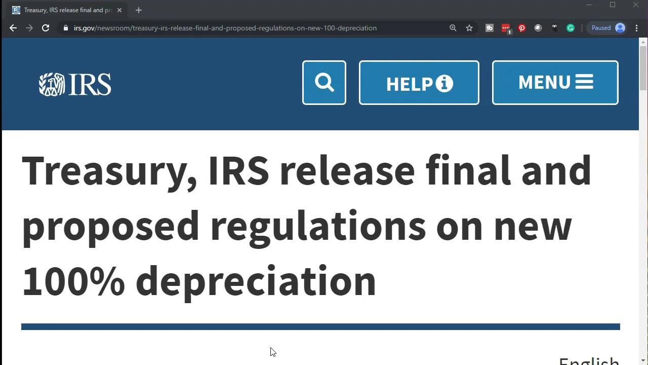 IRS News - Treasury, IRS release final and proposed regulations on new ...