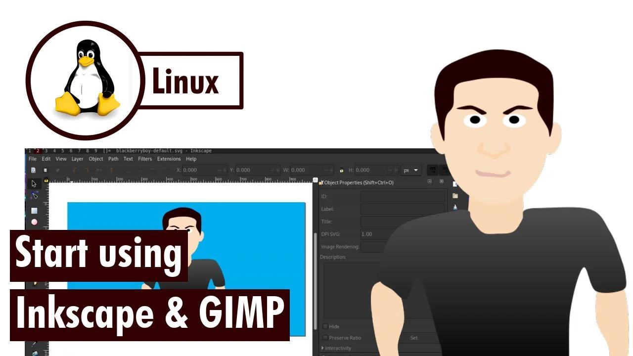 Start using Inkscape and GIMP
