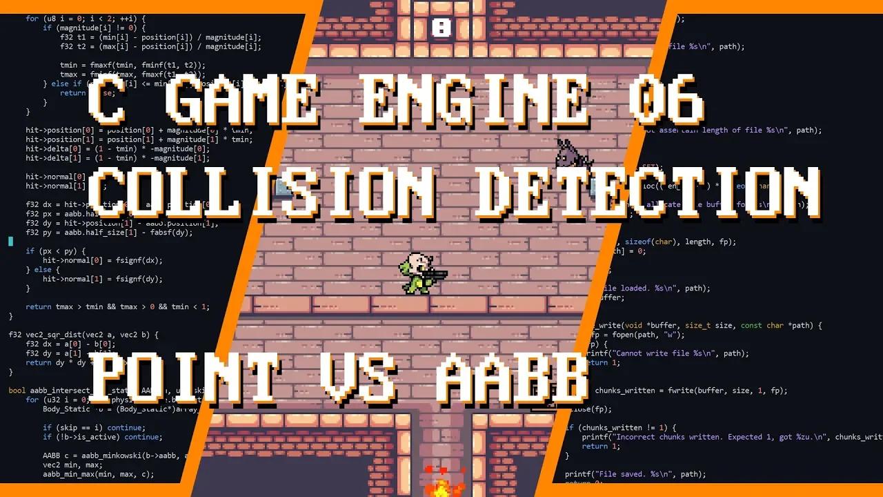 C Game Engine from Scratch | 06 Discrete Collision Detection - Point vs ...