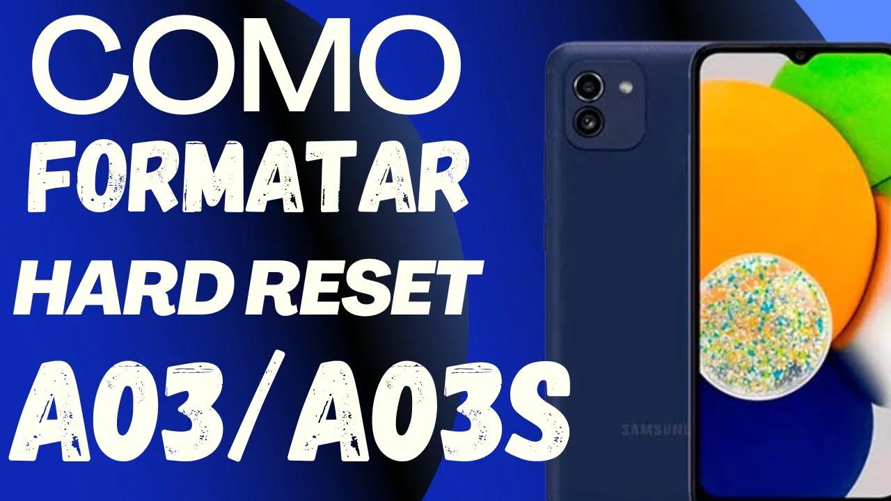 COMO FORMATAR FAZER HARD RESET NO SAMSUNG A03 e A03S #dicas #samsung #dicas