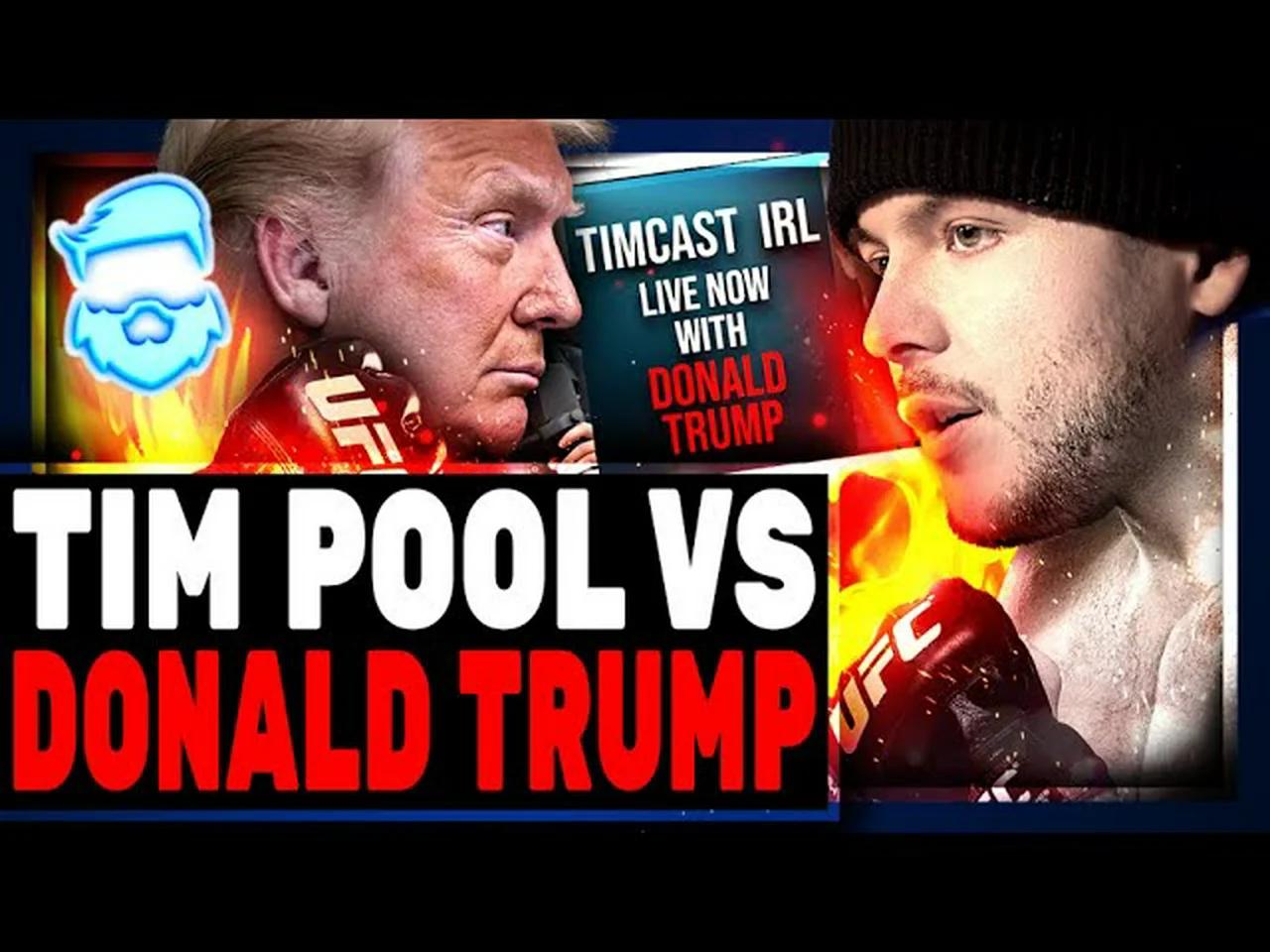 Tim Pool vs Donald Trump LIVE, Hot Mic Moment & Media MELTDOWN Over ...