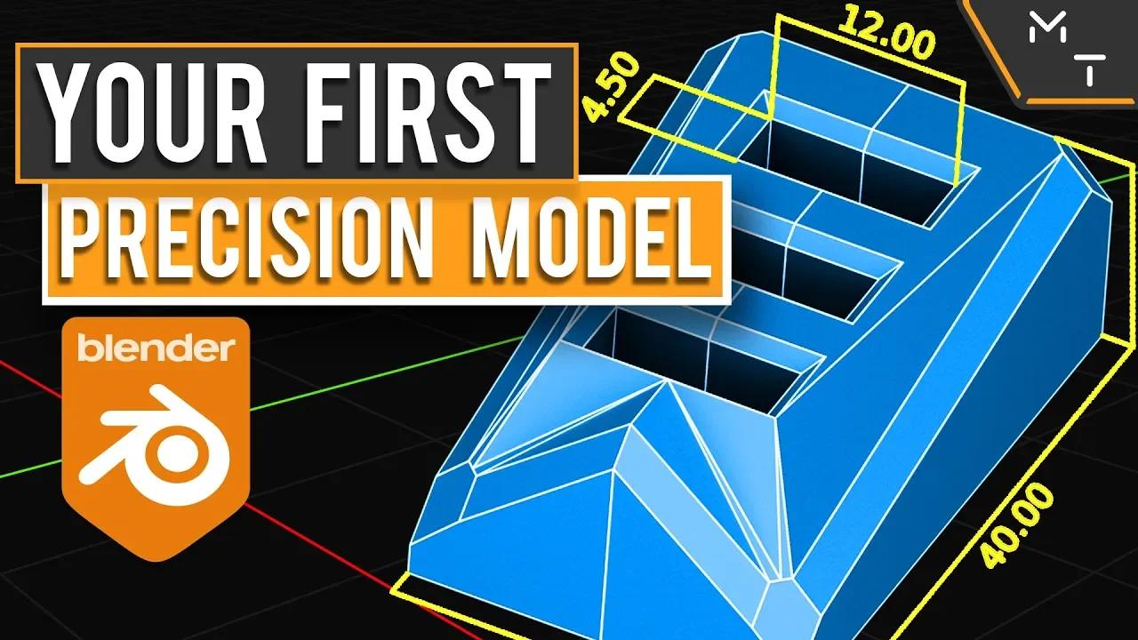 Your First Precision Model To Print Learning Blender 291 Through Precision Modeling Part 19
