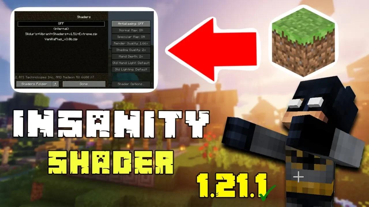 How To Install Insanity Shaders in Minecraft 1.21.1 (2024)
