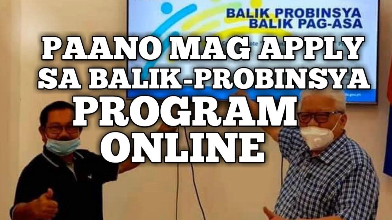PAANO MAG APPLY SA BALIK PROBINSYA PROGRAM (step by step)