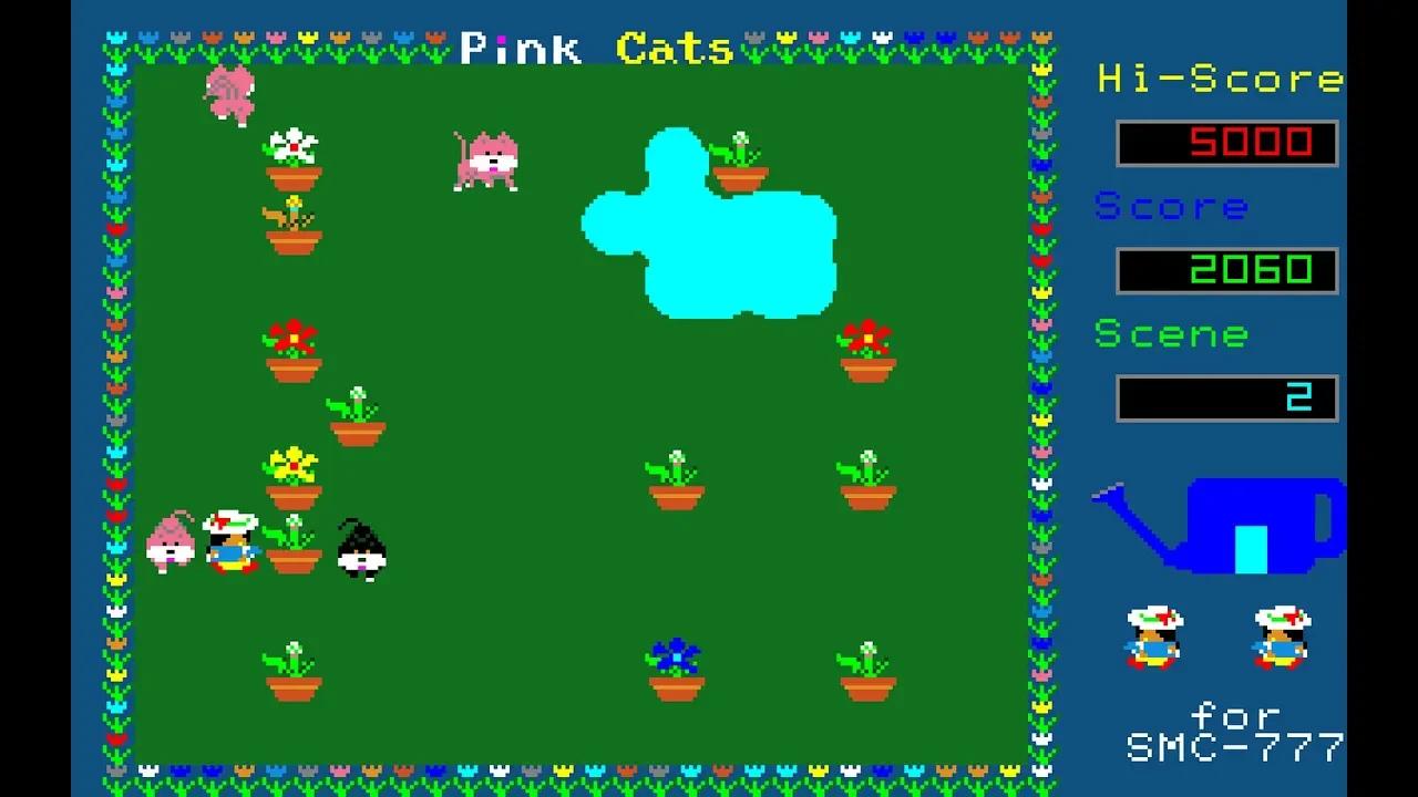 Sony SMC-777 game: Pink Cats (1983)