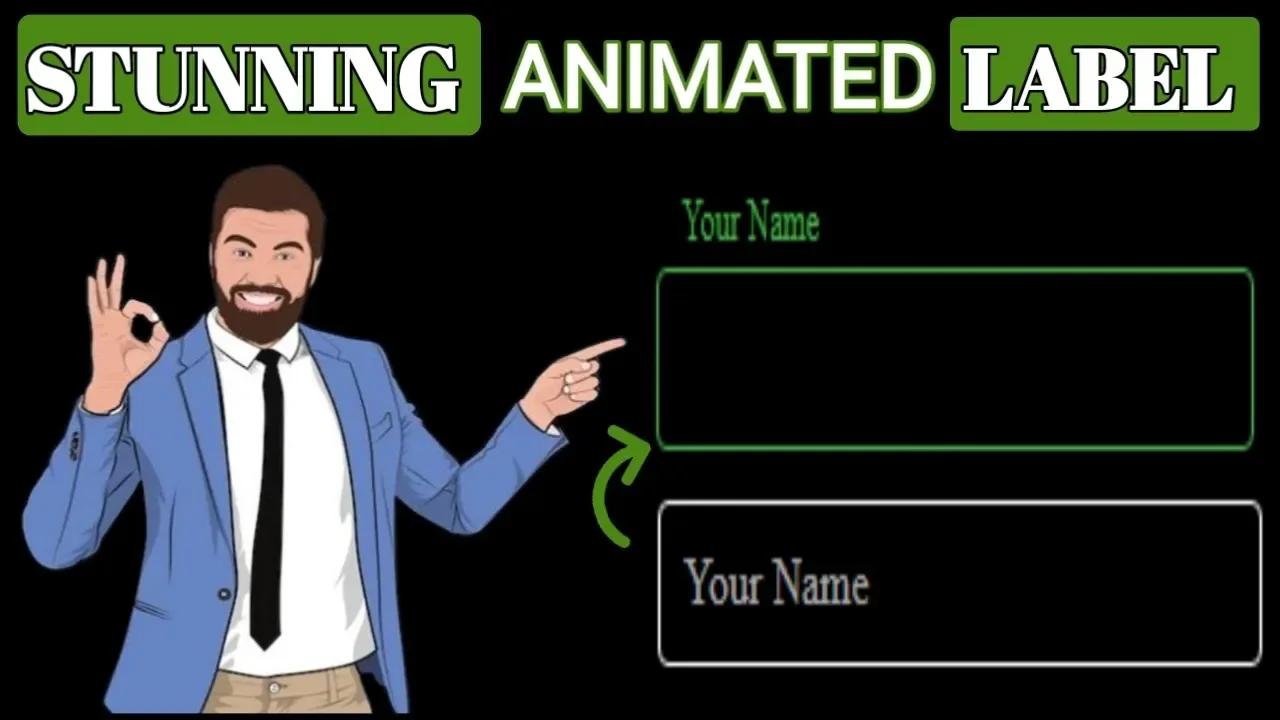 Creating A Floating Label Animation With Css Label Animation With Css Move Label To Top On Focus