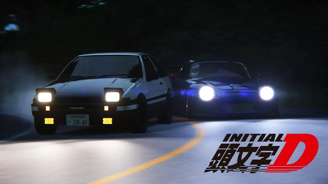 Assetto Corsa × Initial D｜AE86 VS S2000｜Blind Attack!｜Tsukuba Fruits ...